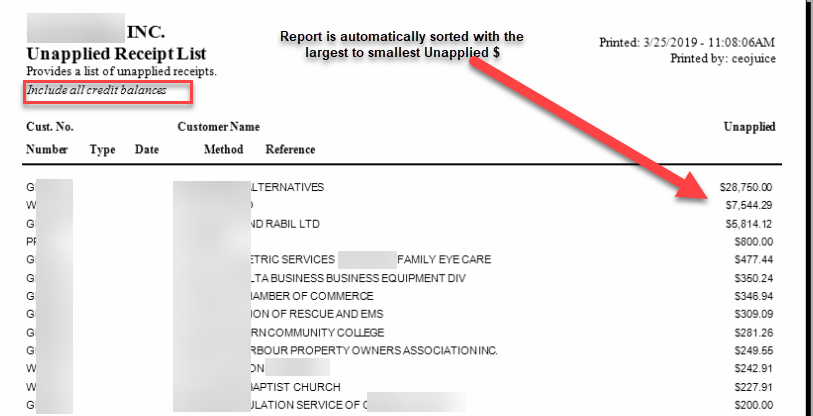 ID717 - Unapplied AR Payment Review Overview & Sample: – CEO Juice