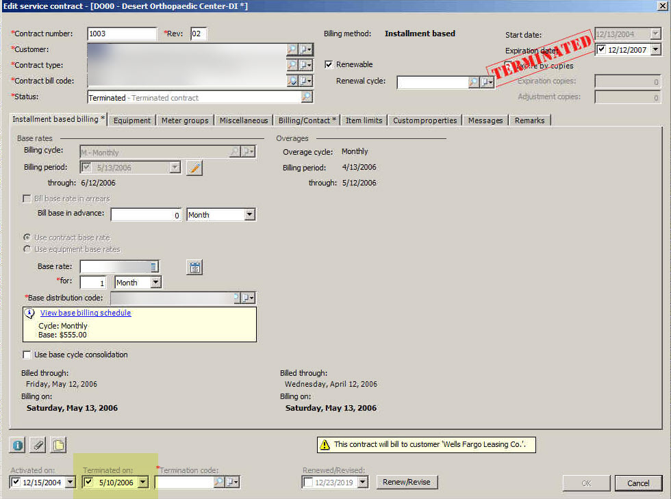 ID113 Service Contract Terminations Overview & Sample: – CEO Juice