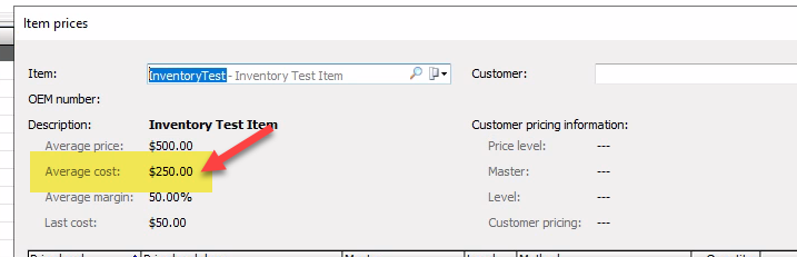 ID99 - Update Inventory Items Standard Cost with Average Cost Overview ...